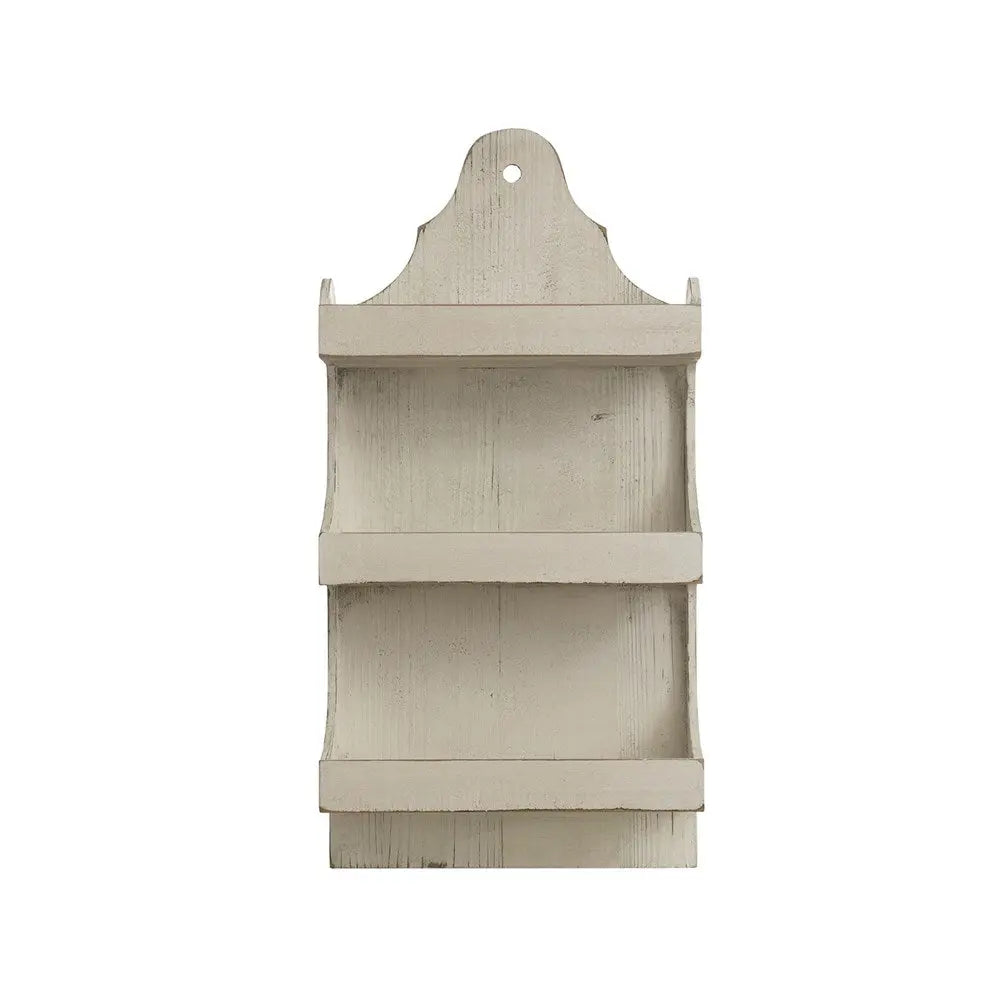 Antique White 3-Tier Wall Shelf - Greenhouse Home