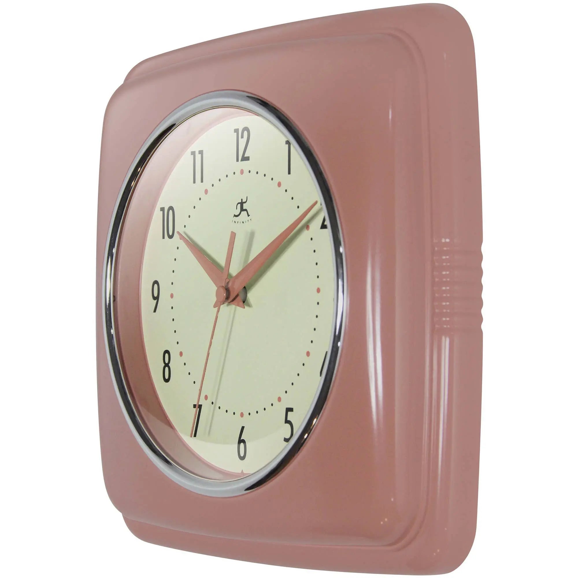 Retro Square Terracotta Indoor Wall Clock 9.25 Inch: Terracotta / 9.25 ...