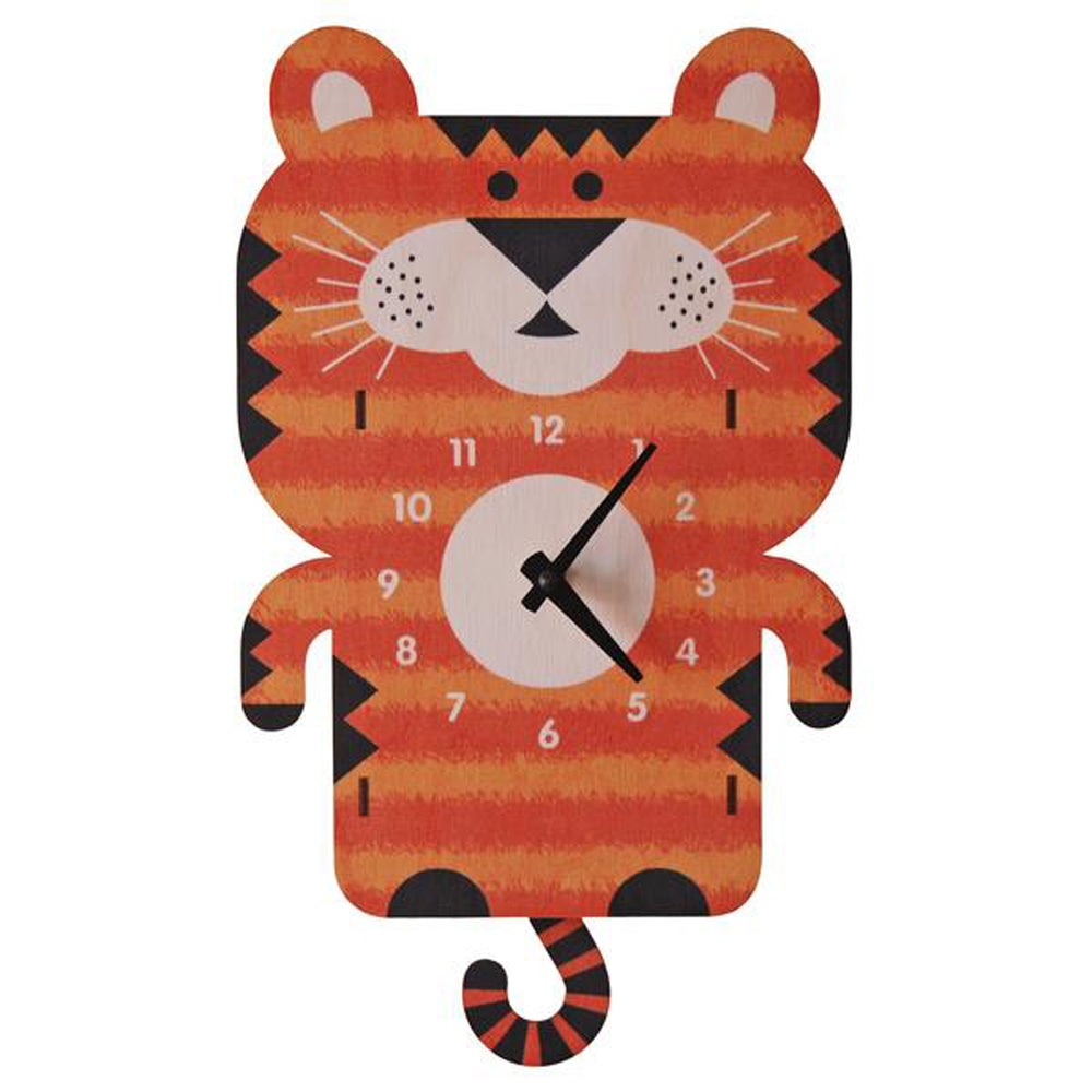 Tiger Pendulum Clock - Popclox - Greenhouse Home